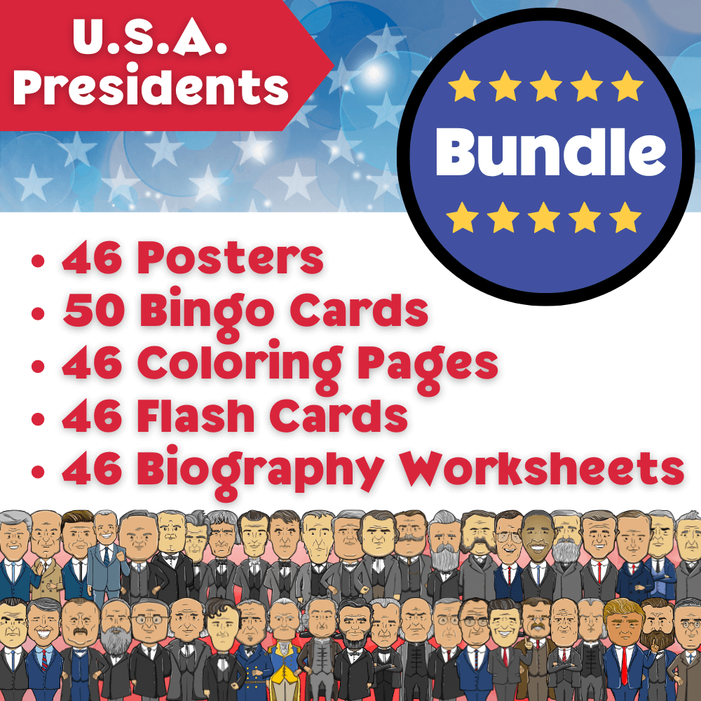 USA Presidents Printables – Bingo Printables
