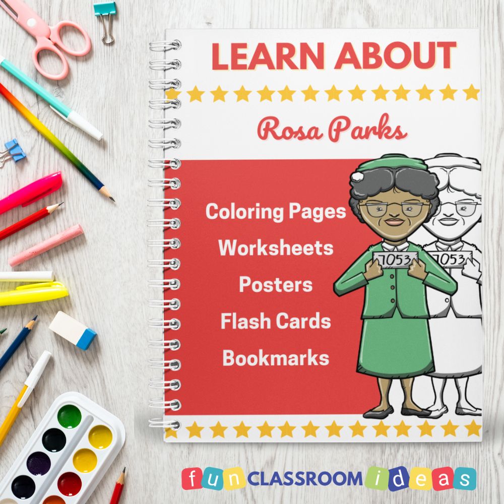 Discover Rosa Parks - Unique Printable Activity Set – Bingo Printables