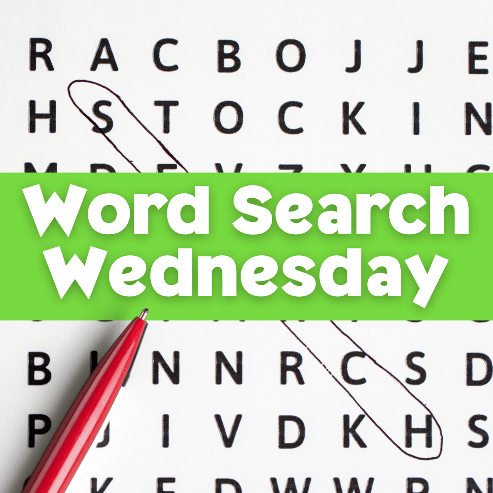Word Search Wednesday WSW - Free Weekly Printable Fun – Bingo Printables