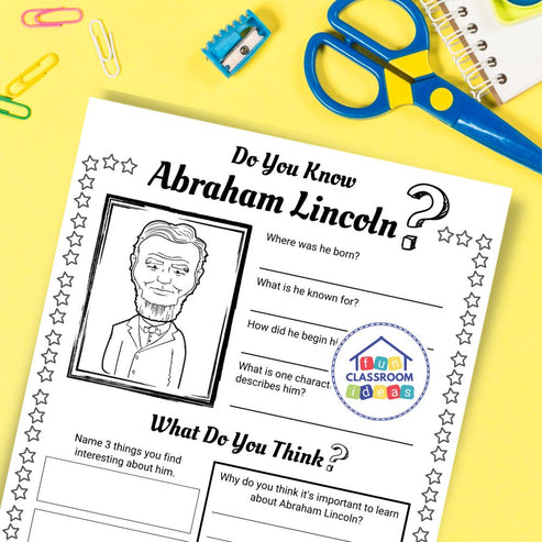 Use this Free Abraham Lincoln Biography Worksheet to Engage Your ...