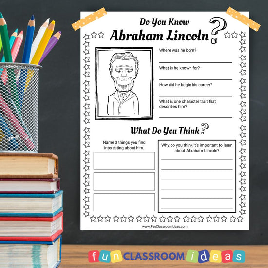Use this Free Abraham Lincoln Biography Worksheet to Engage Your ...