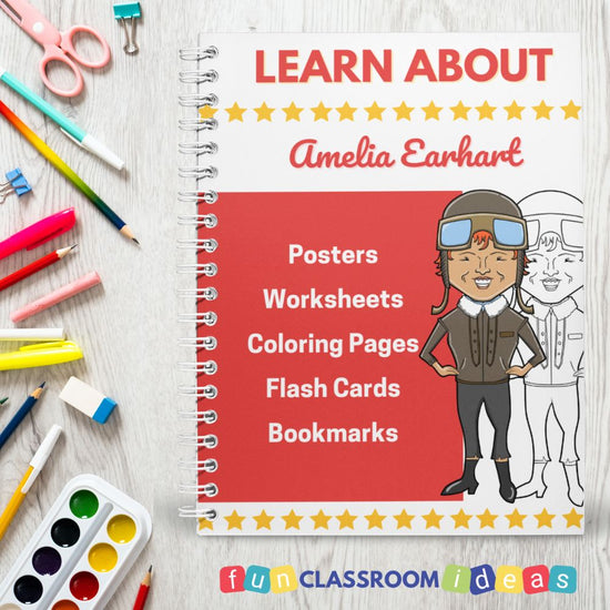 Discover Amelia Earhart - Printable Activity Pack for Students – Bingo ...