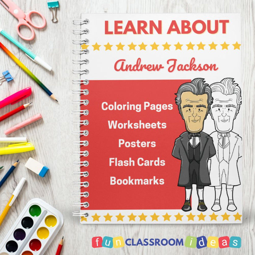 Discover Andrew Jackson - Printable Activity Pack Resources – Bingo ...