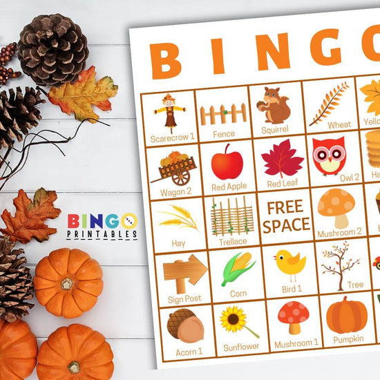 Fall Bingo Cards 🍁 160 Unique Autumn Themed Game Cards – Bingo Printables