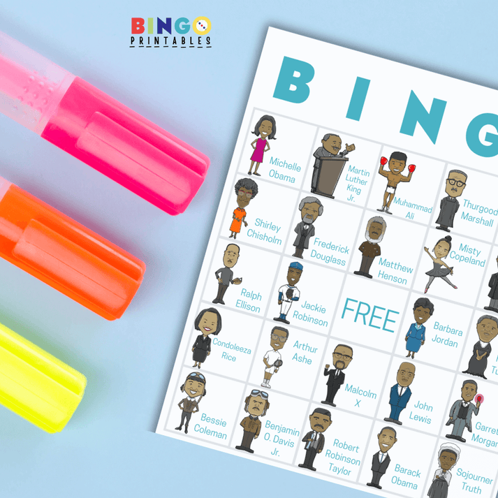 Black History Bingo | Fun Educational Game 🇺🇸 – Bingo Printables