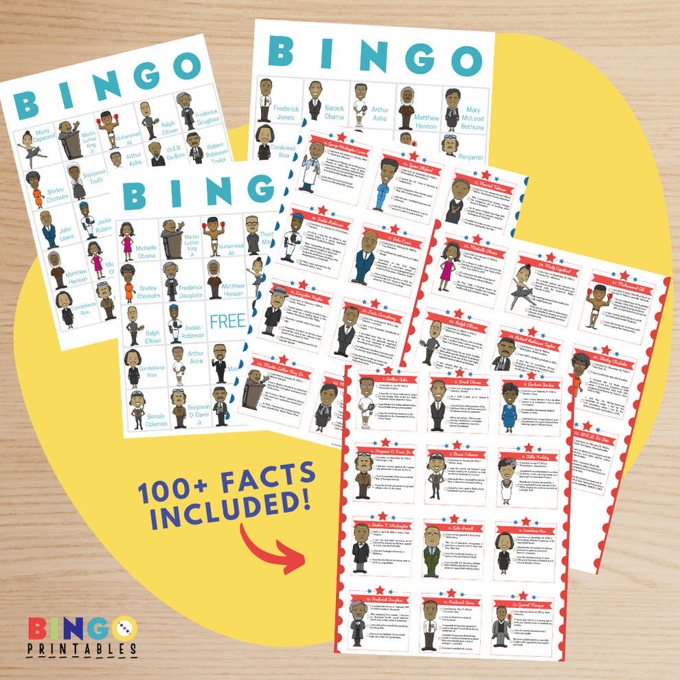 Black History Bingo | Fun Educational Game 🇺🇸 – Bingo Printables