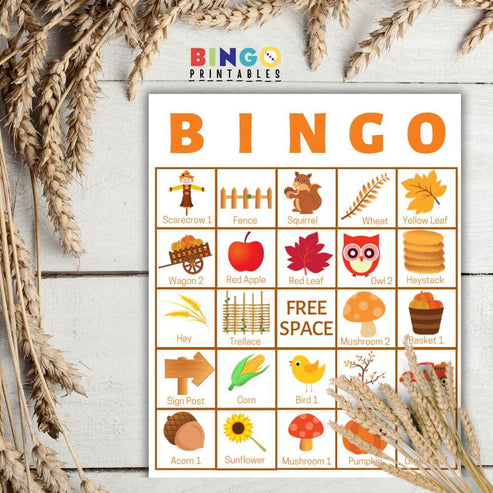 Fall Bingo Cards 🍁 160 Unique Autumn Themed Game Cards – Bingo Printables