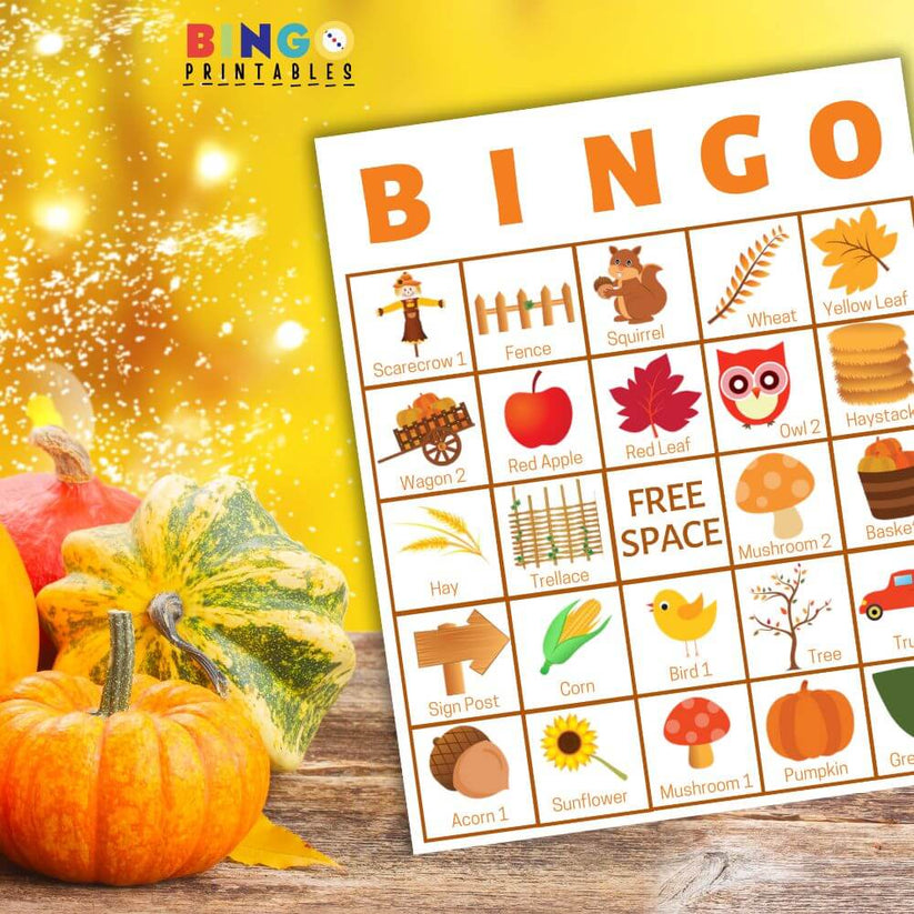 Fall Bingo Cards 🍁 160 Unique Autumn Themed Game Cards – Bingo Printables