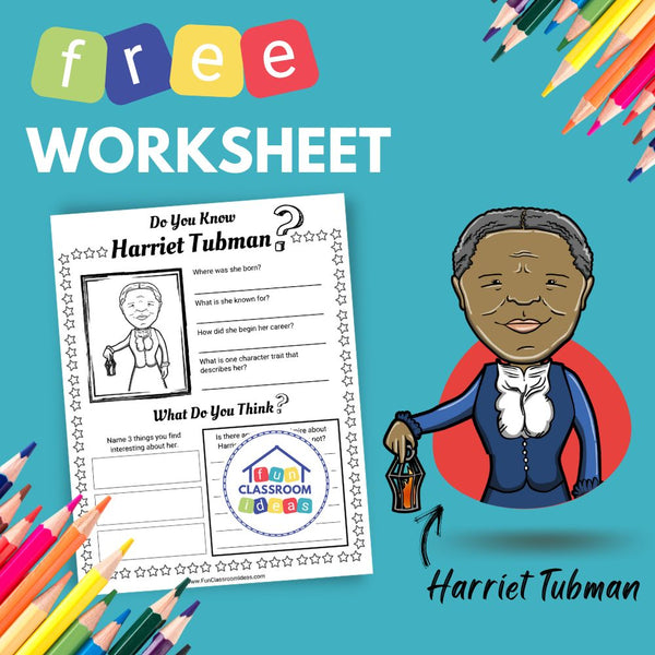 Use this Free Harriet Tubman Biography Worksheet to Learn More – Bingo ...