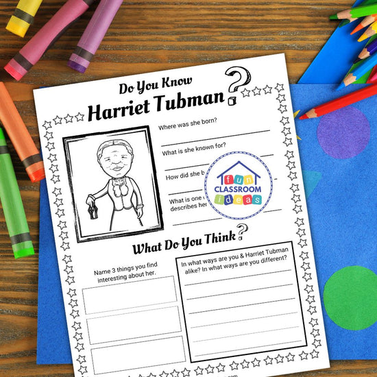 Use this Free Harriet Tubman Biography Worksheet to Learn More – Bingo ...