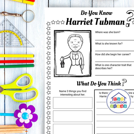 Use this Free Harriet Tubman Biography Worksheet to Learn More – Bingo ...