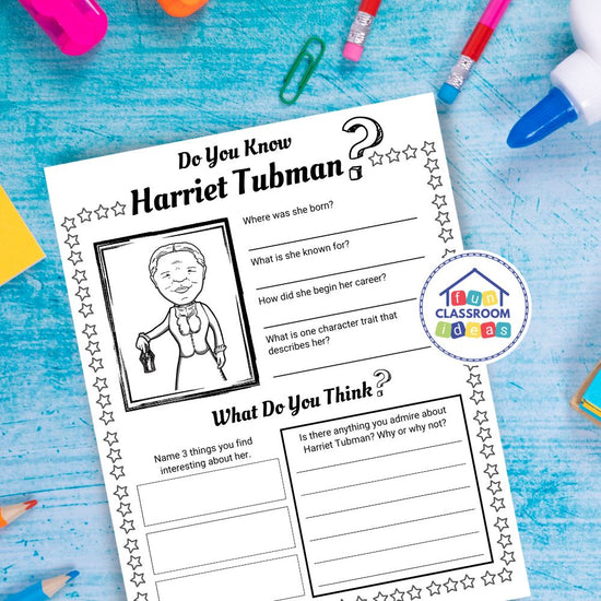Use this Free Harriet Tubman Biography Worksheet to Learn More – Bingo ...