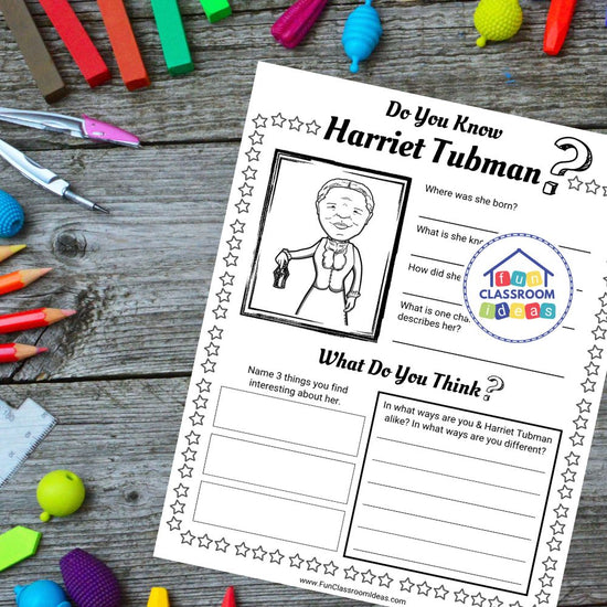 Use this Free Harriet Tubman Biography Worksheet to Learn More – Bingo ...
