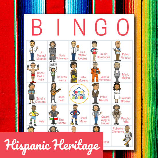 Hispanic Heritage Bingo | Fun Educational Activity 🏵 – Bingo Printables