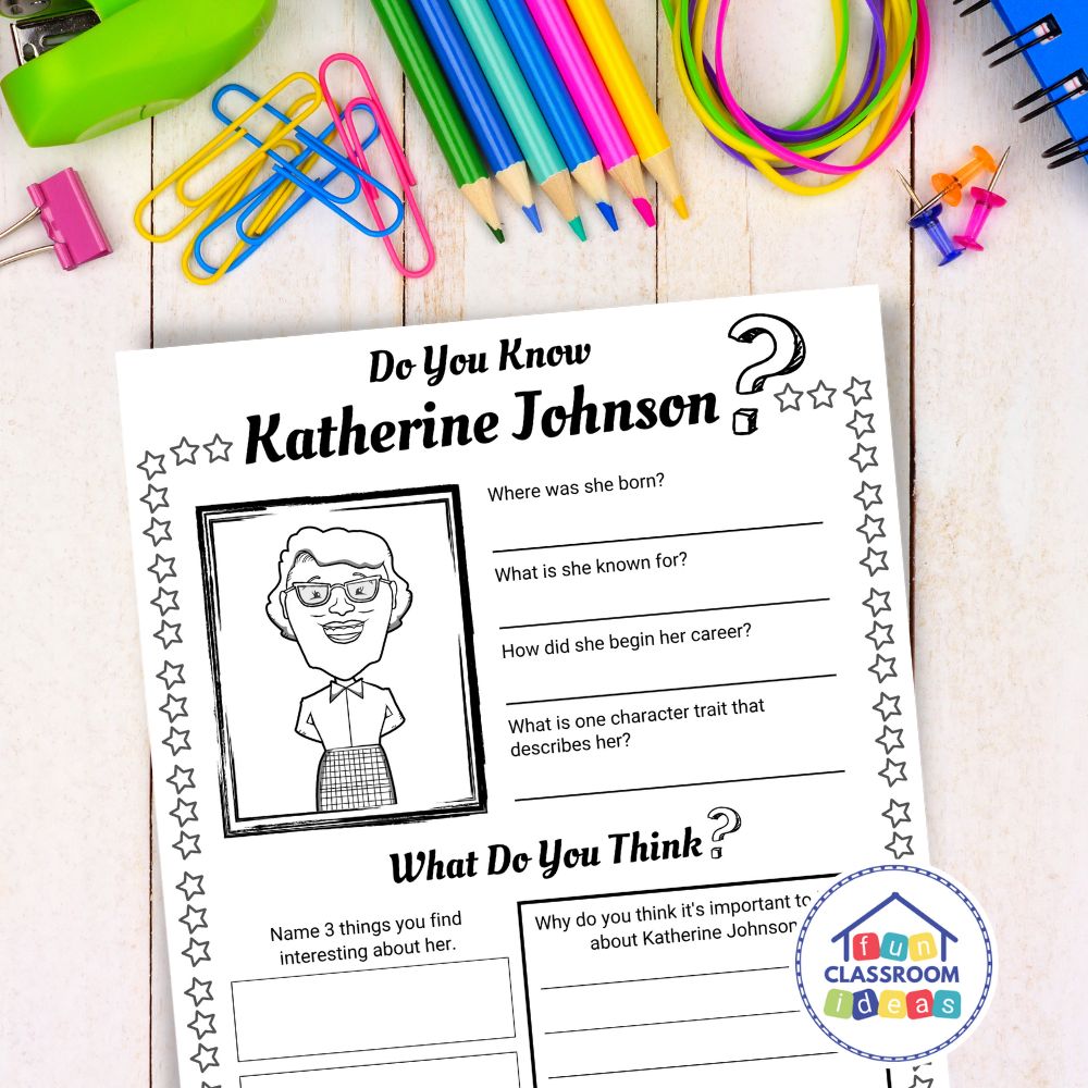 Unique & Free Katherine Johnson Worksheet - Download Now – Bingo Printables