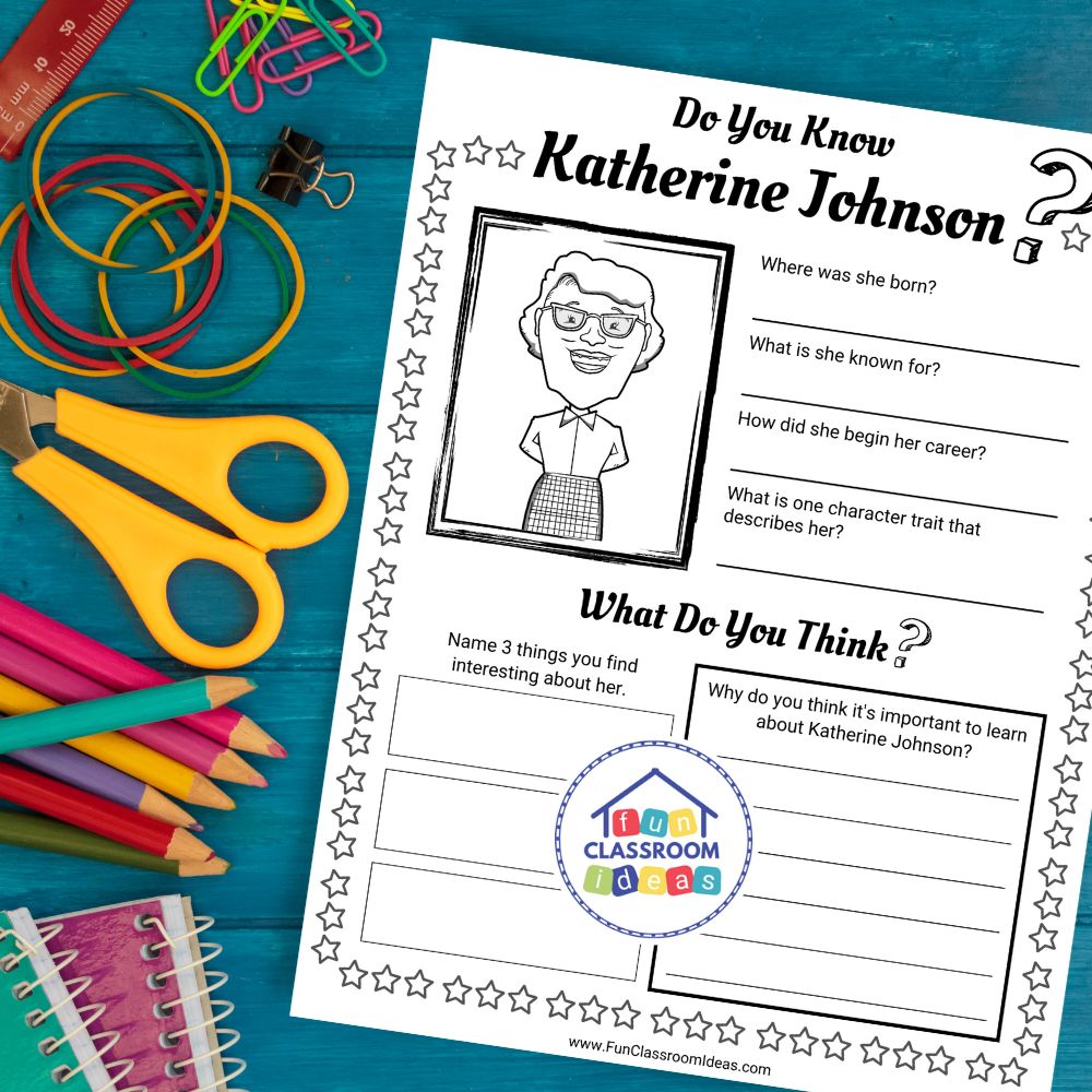 Unique & Free Katherine Johnson Worksheet - Download Now – Bingo Printables