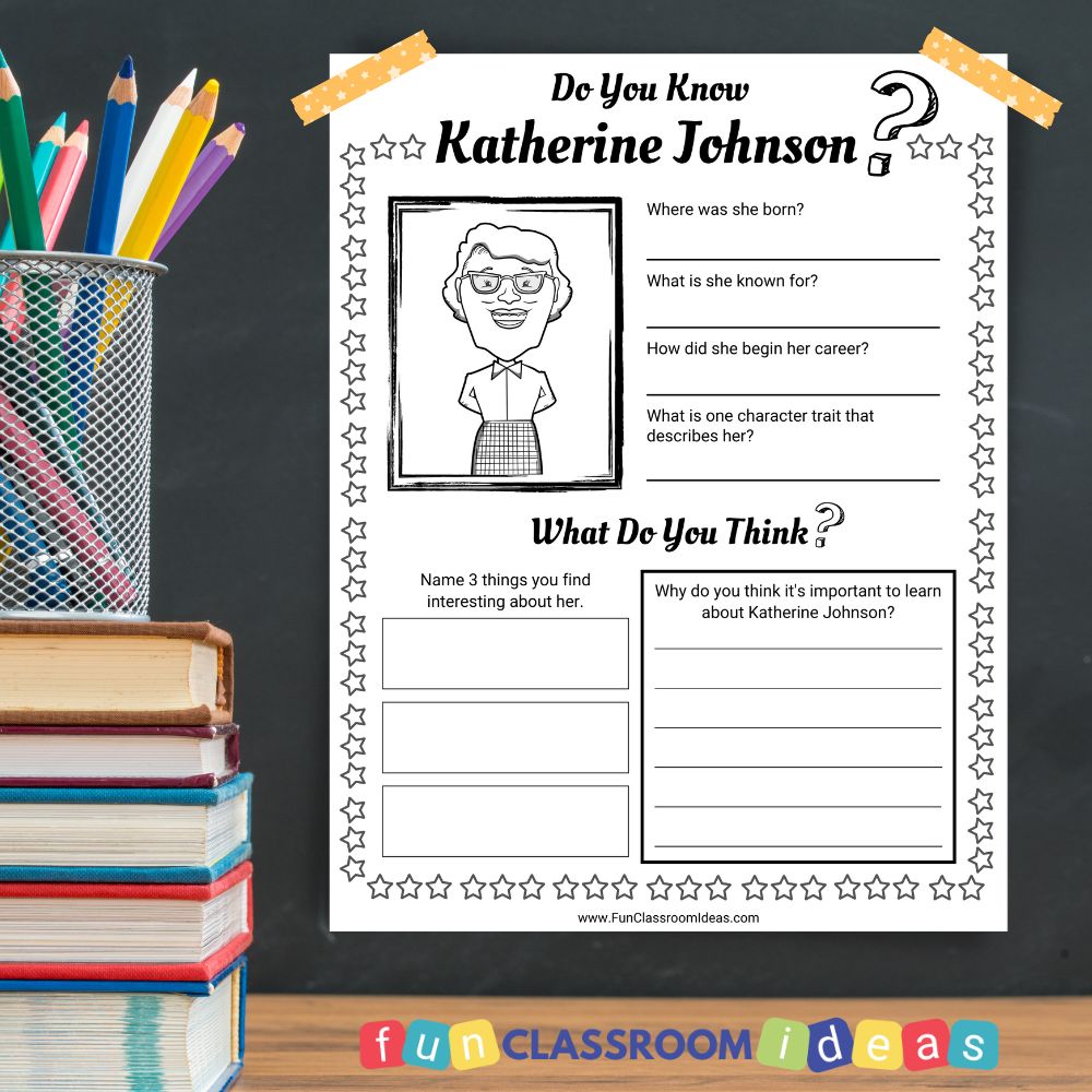 Unique & Free Katherine Johnson Worksheet - Download Now – Bingo Printables