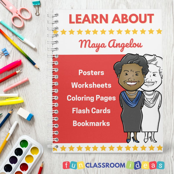 Discover Maya Angelou - Printable Activity Set Bundle for Kids – Bingo ...