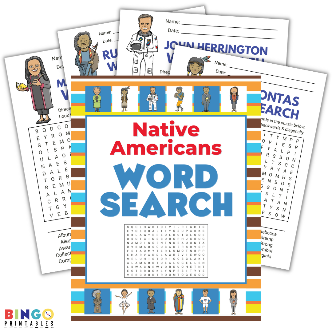 Native American Word Search Puzzles Just Print Bingo Printables Native American Word Search Puzzles Just Print Bingo Printables