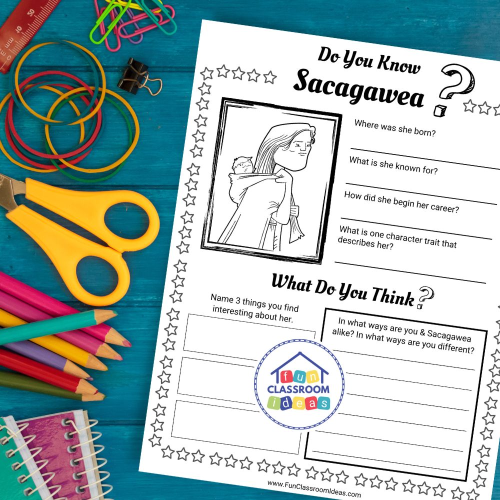 Use this Free Sacagawea Biography Worksheet to Engage Your Students ...