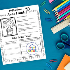 Use this Free Anne Frank Biography Worksheet to Engage Your Students ...