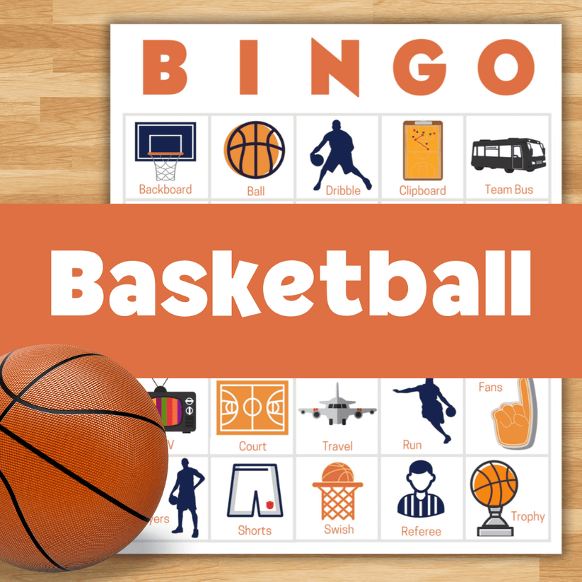 Basketball Bingo Cards 🏀 50 Unique Printable Game Cards – Bingo Printables