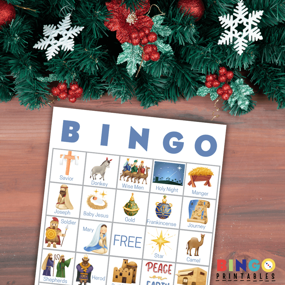 Nativity Bingo Cards 200 ⭐️ Unique Bible Based Christmas Game – Bingo ...