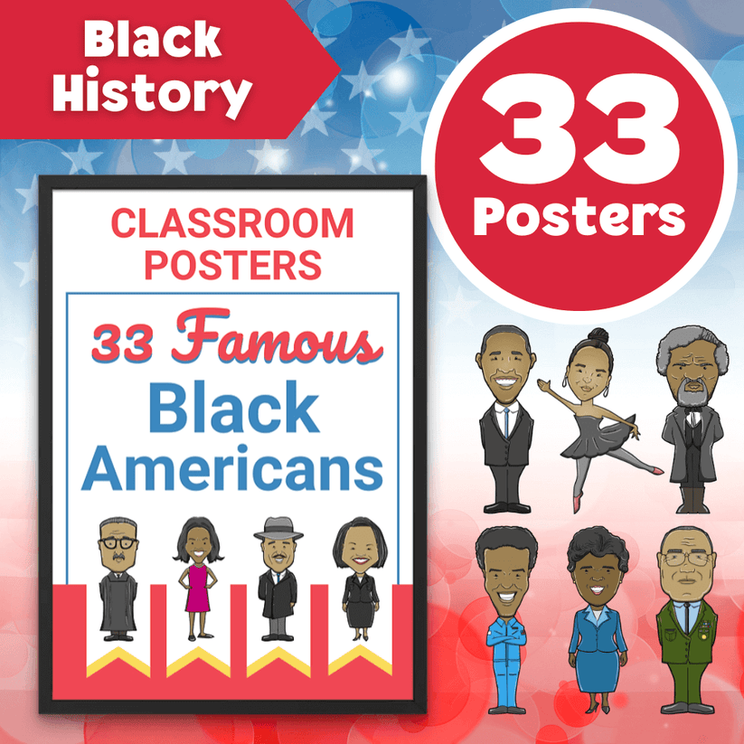 Black History Posters | 33 Famous Americans 🇺🇸 – Bingo Printables