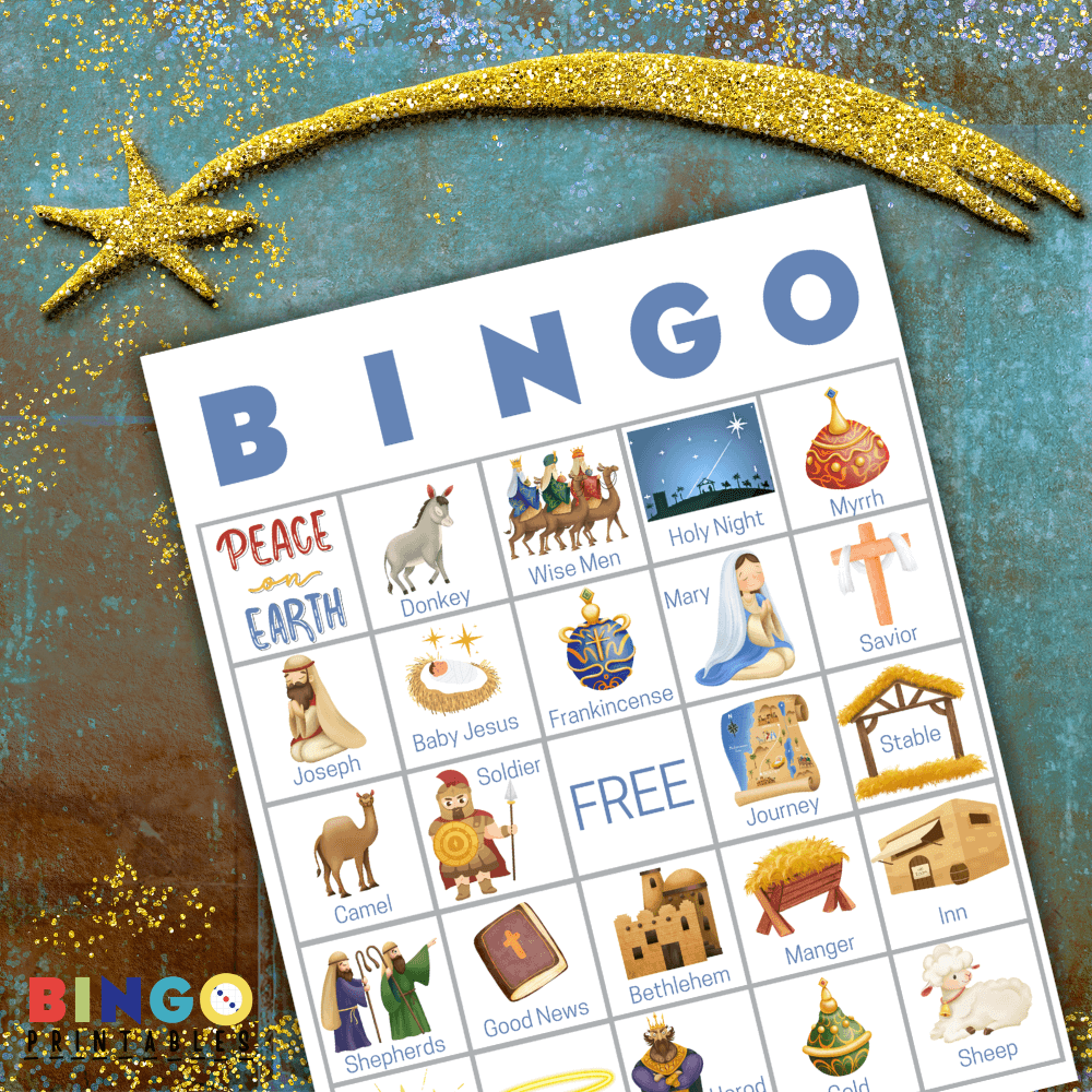 Nativity Bingo Cards 200 ⭐️ Unique Bible Based Christmas Game – Bingo ...
