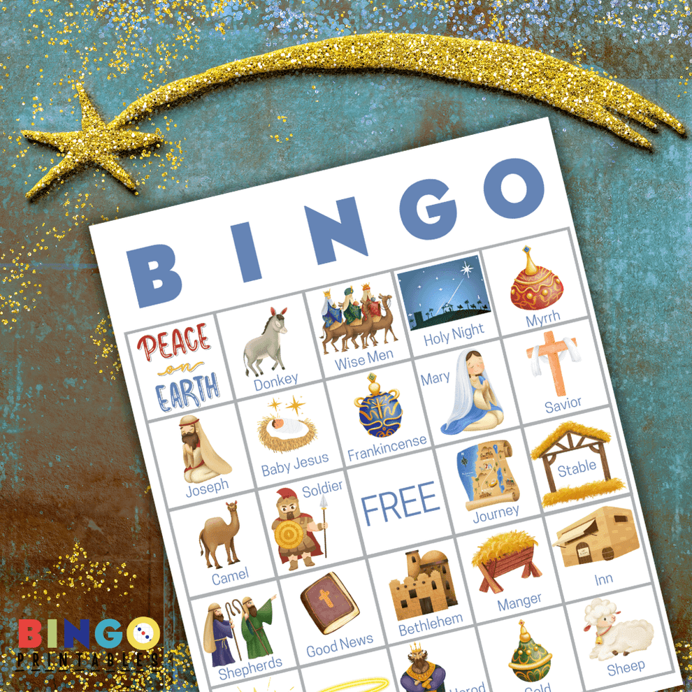 Nativity Bingo Cards 200 ⭐️ Unique Bible Based Christmas Game – Bingo ...
