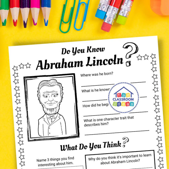 Use this Free Abraham Lincoln Biography Worksheet to Engage Your ...