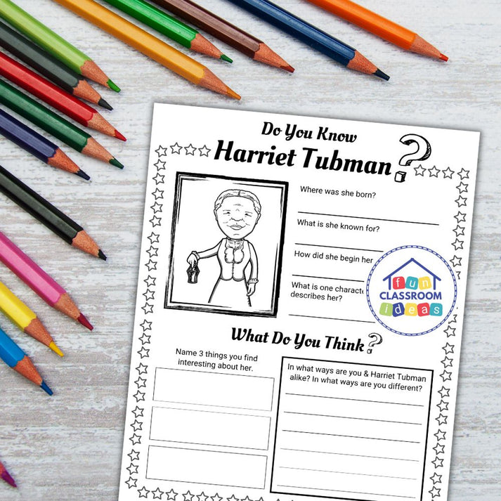 Use this Free Harriet Tubman Biography Worksheet to Learn More – Bingo ...