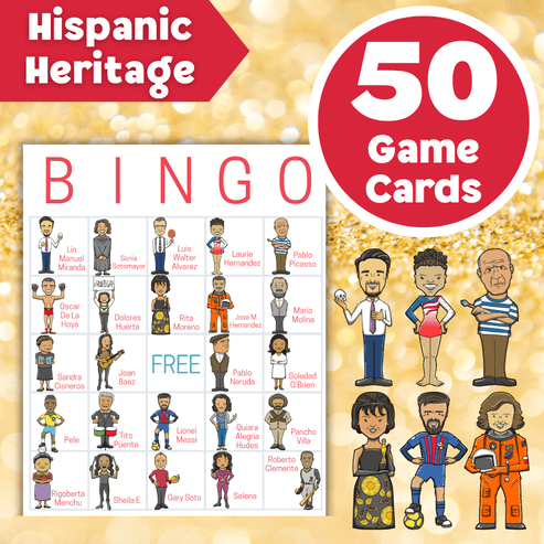 Hispanic Heritage Bingo | Fun Educational Activity 🏵 – Bingo Printables