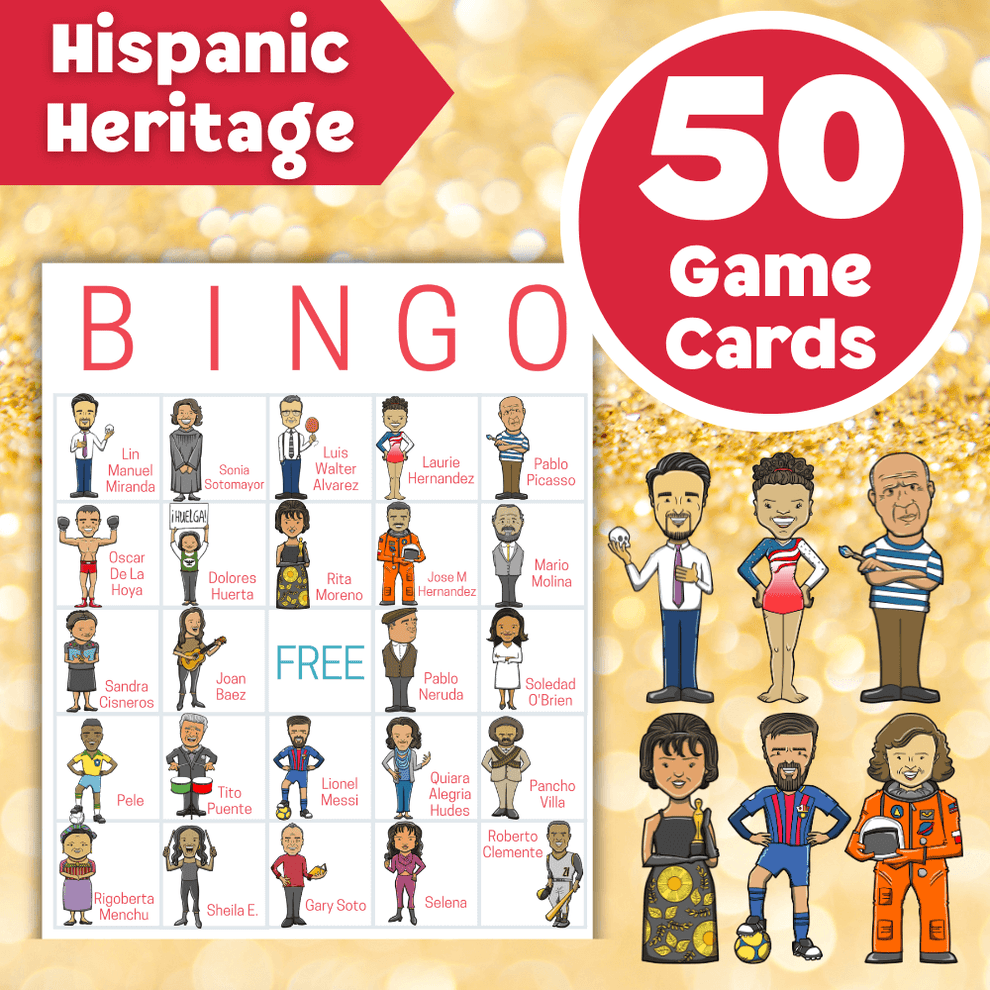 Hispanic Heritage Bingo | Fun Educational Activity 🏵 – Bingo Printables