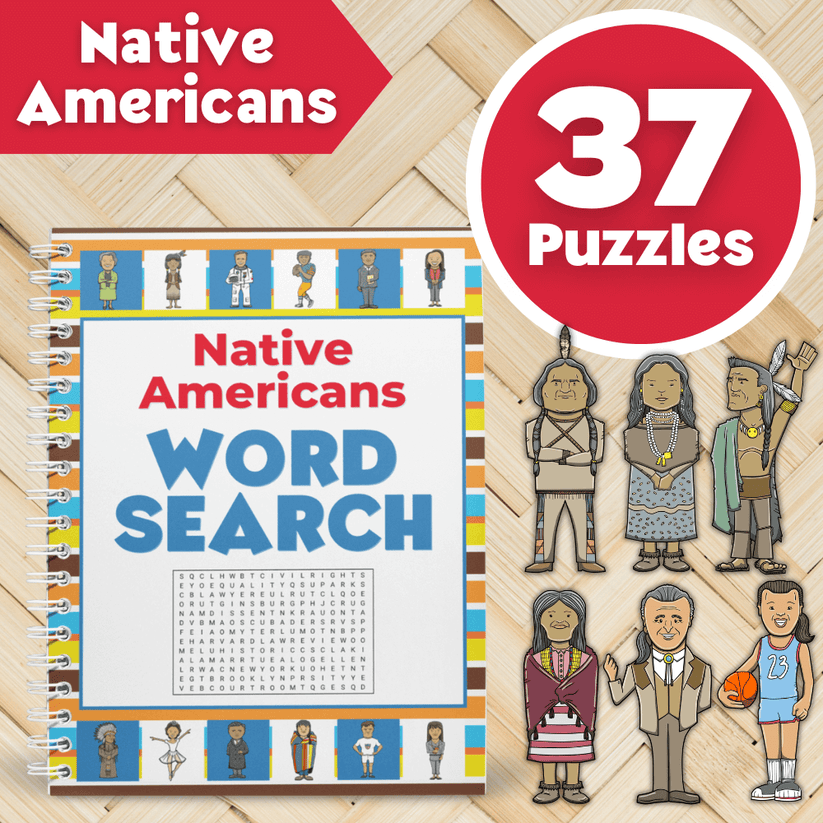 Native American Word Search Puzzles | Just Print 🇺🇸 – Bingo Printables