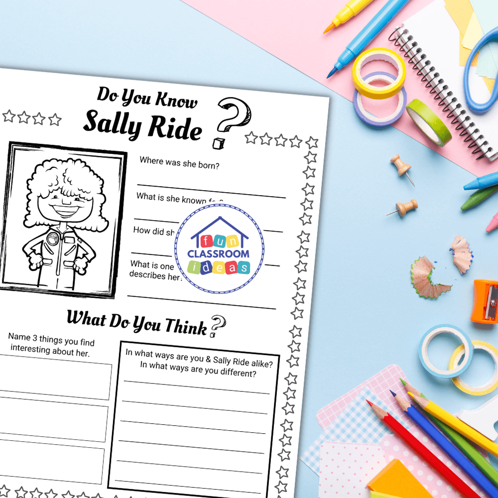 Use this Free Sally Ride Biography Worksheet to Engage Your Students ...