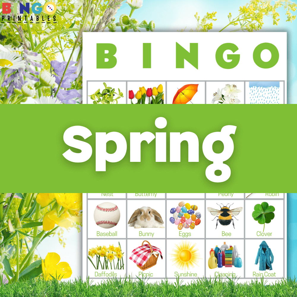 Spring Bingo Cards 🦋 200 Unique Spring Themed Game Cards – Bingo Printables
