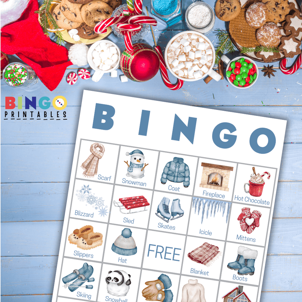 Winter Bingo Cards ️ 200 Unique Winter Themed Game Cards – Bingo Printables