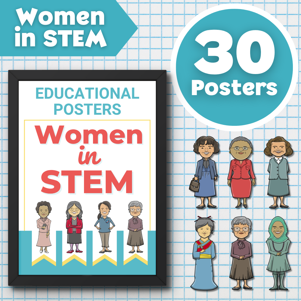 Women in STEM Posters | Graphic Novel Style 🧬 – Bingo Printables